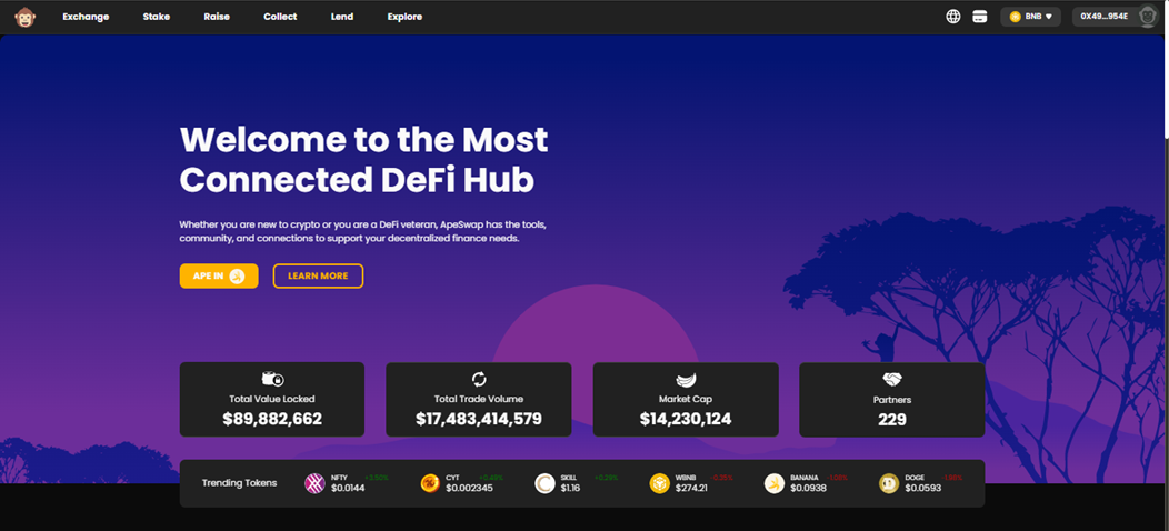 ApeSwap Finance แพลตฟอร์ม Defi ที่ร้อนแรงบน Binance Smart Chain (BSC) | BrandThink